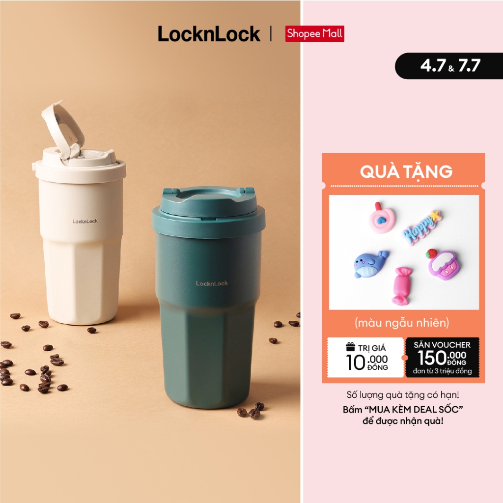 Bình giữ nhiệt LocknLock Vacuum Coffee Tumbler 460ml 2 màu bằng thép ...