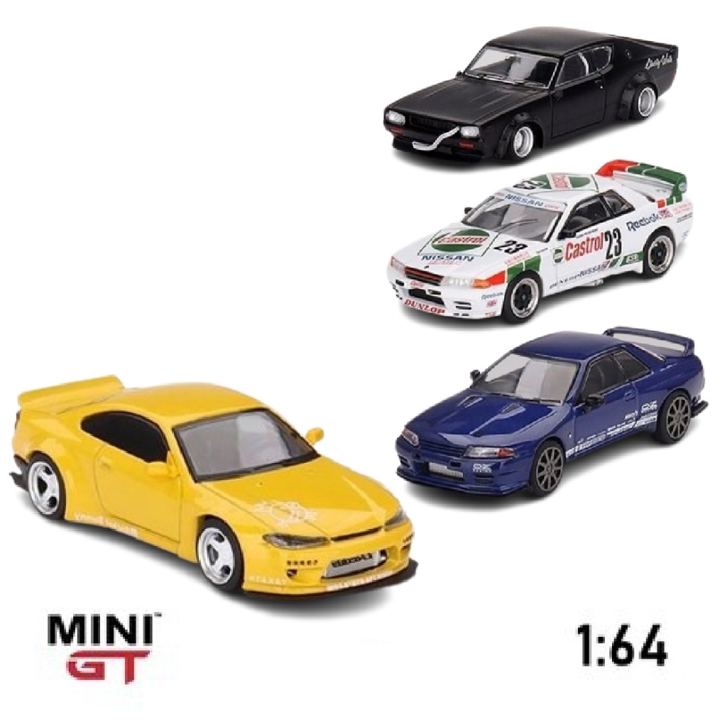 Mô hình xe Nissan GT R32 R34 R35 nismo GT500 230 , #23 red , #12 ...