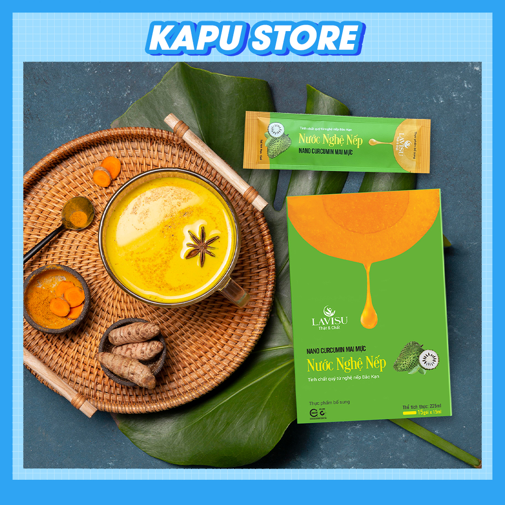 Nano Curcumin Mai Mực Nghệ Nếp cao cấp 45 gói Lavisu Giải Pháp Chăm Sóc ...