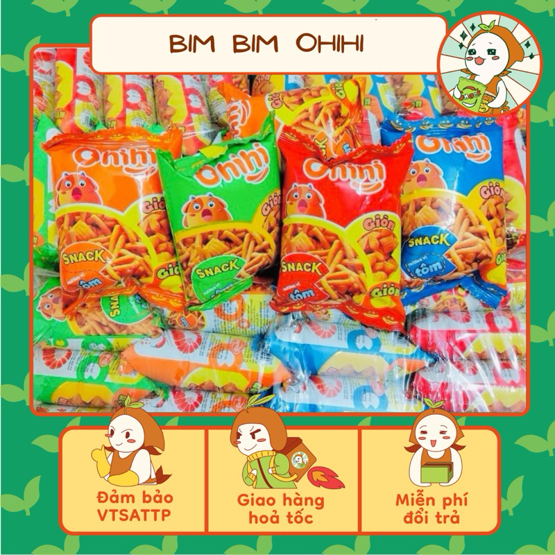Combo 5 gói snack bim bim que Ohihi/Olala mini giòn giòn tuổi thơ ( gói ...