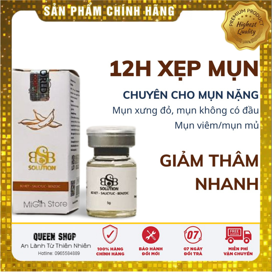 BSB SOLUTION & ACNEGEN MICROBIOME | Chấm mụn Xẹp Mụn Sau 12h- Giảm Thâm ...