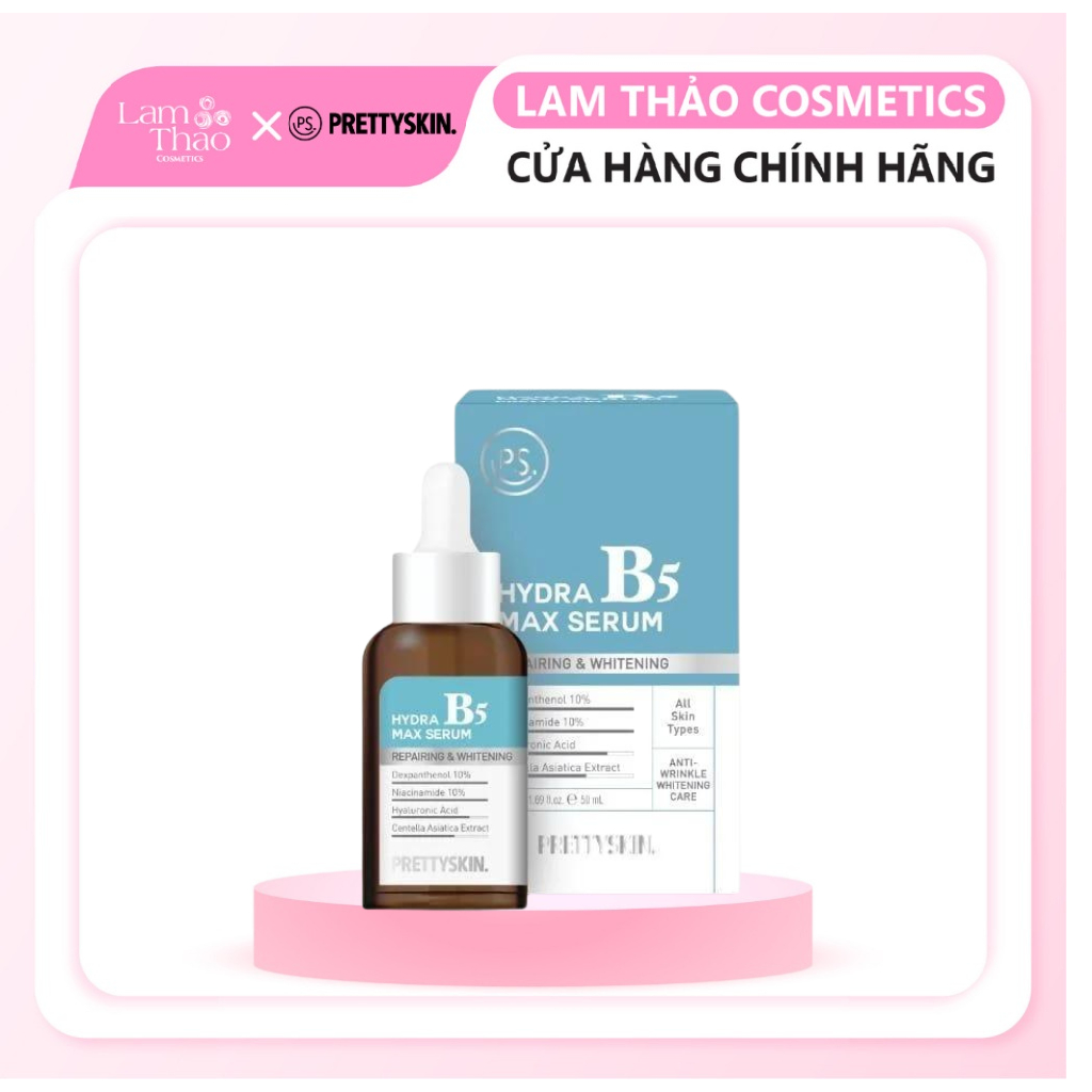 Serum B5 Pretty Skin Hydra B5 Max, Phục Hồi, Cấp Ẩm, Dưỡng Trắng 50ml ...