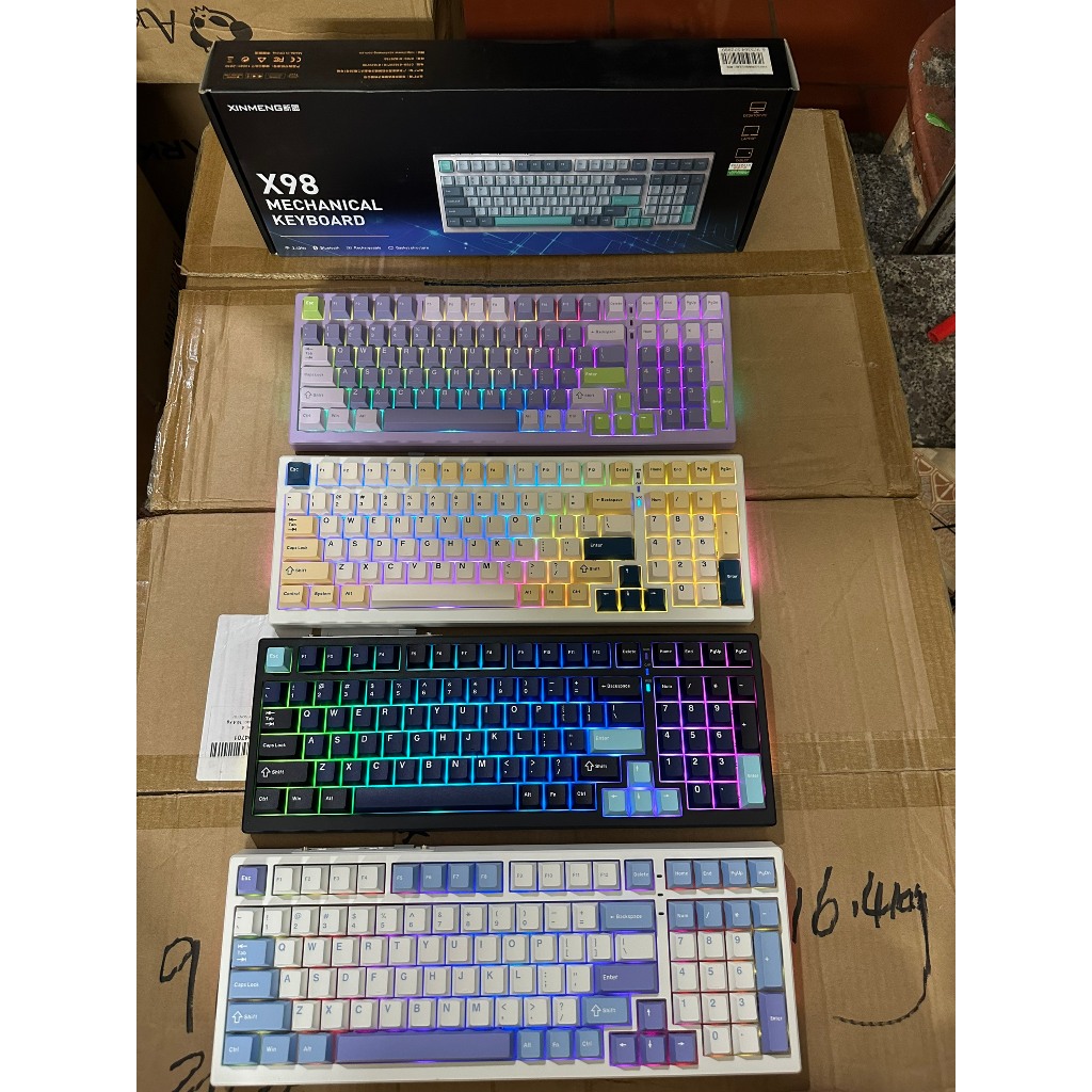 (New) Bàn Phím Cơ không dây XinMeng X98 Pro v2 / 3 Mode - Mạch Xuôi ...