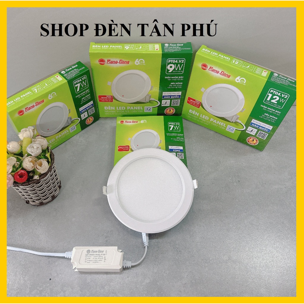 Đèn LED âm trần Rạng Đông PT04 7W, 9W, 12W ChipLED HÀN QUỐC | Shopee Việt Nam