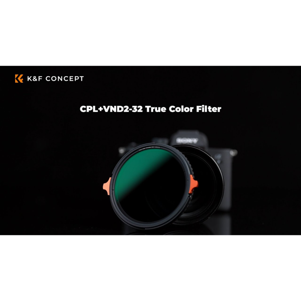 Kính Lọc Filter K&F Concept Nano-X Series ND2-ND32 (1-5 Stop) Variable ND Filter and CPL (2 in 1 ...