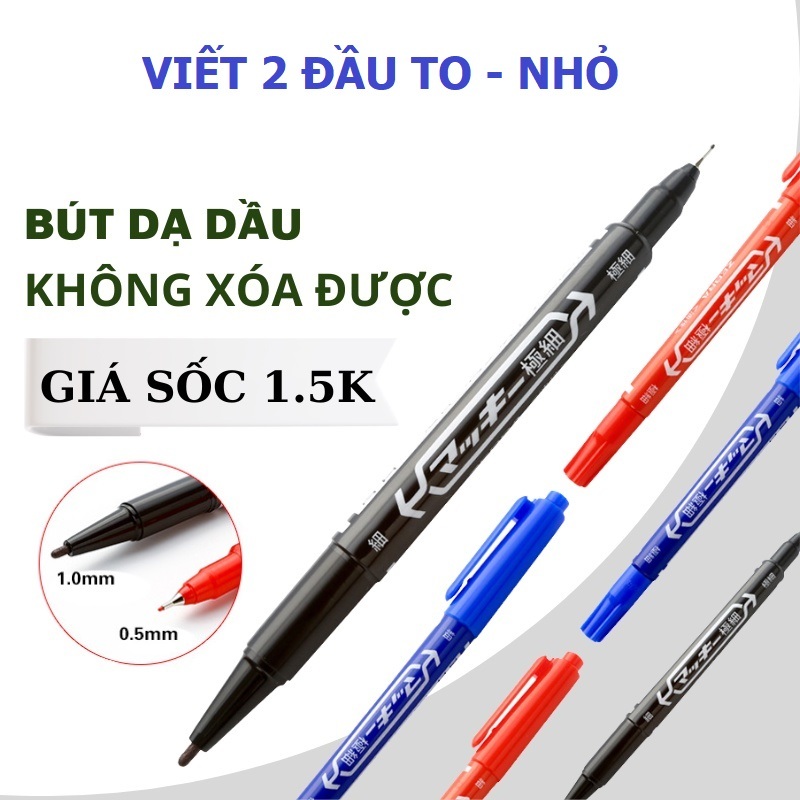 Bút lông dầu viết trên mọi bề mặt - không xoá được hoặc Dao rọc giấy ...