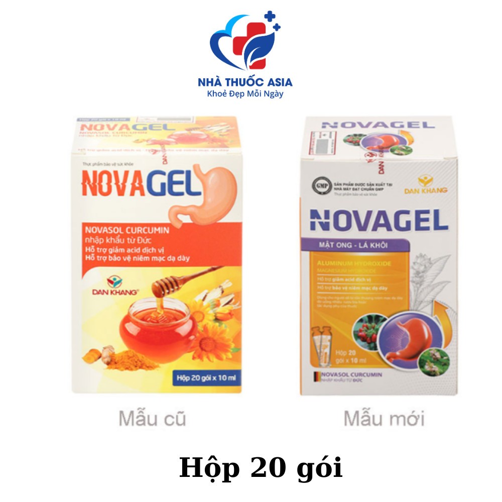 Giảm Đau Dạ Dày Novagel Hộp 20 gói | Shopee Việt Nam
