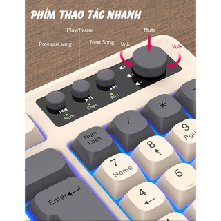 Bàn phím giả cơ Gaming RaiKu K98 full size - Led Rainbow siêu đẹp - Có ...