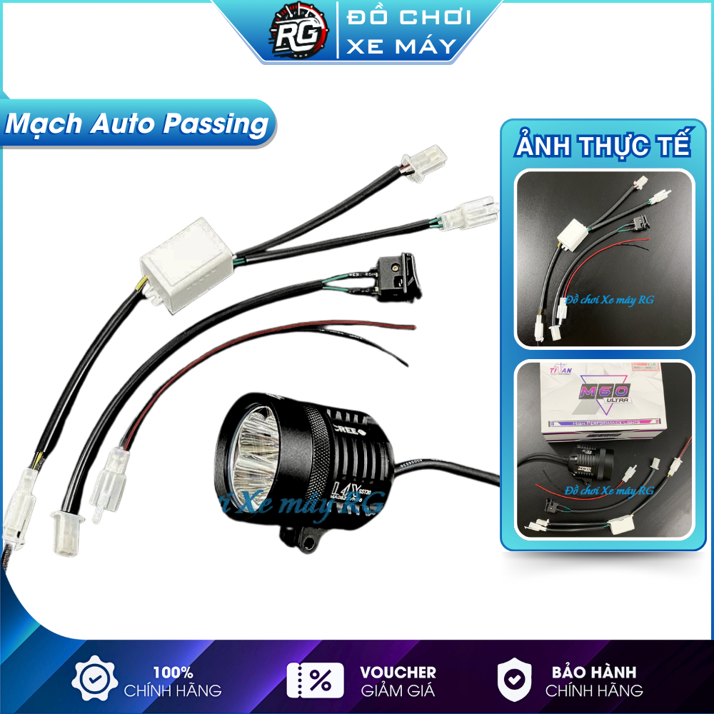 Mạch Auto Passing Đèn Trợ Sáng L4x, L6X, M60 ULTRA .. Bảo Hành 6 Tháng ...