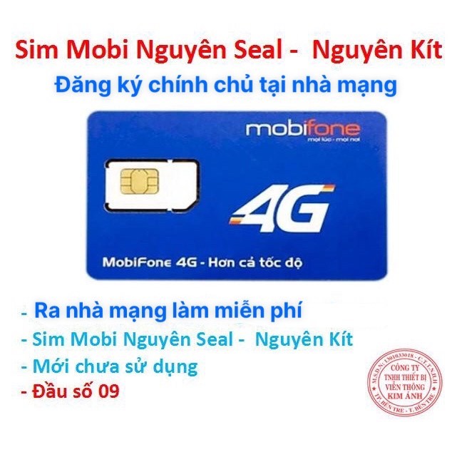 Sim Mobifone nghe gọi mãi mãi loại nguyên kít, nguyên seal đăng ký ...