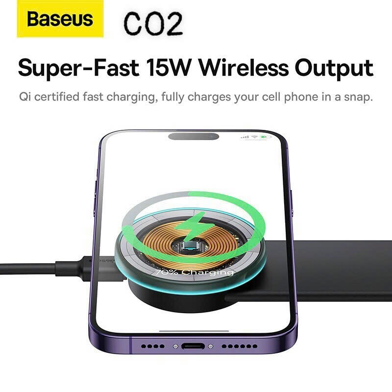 Đế sạc không dây Baseus C02 Pro gắn taplo xe hơi BS-CM019 | Shopee Việt Nam