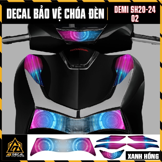 Decal Dán Đèn Xe Máy SH 2020 - 2024 | DEMISH2024-02 | Tem Dán Trang Trí ...