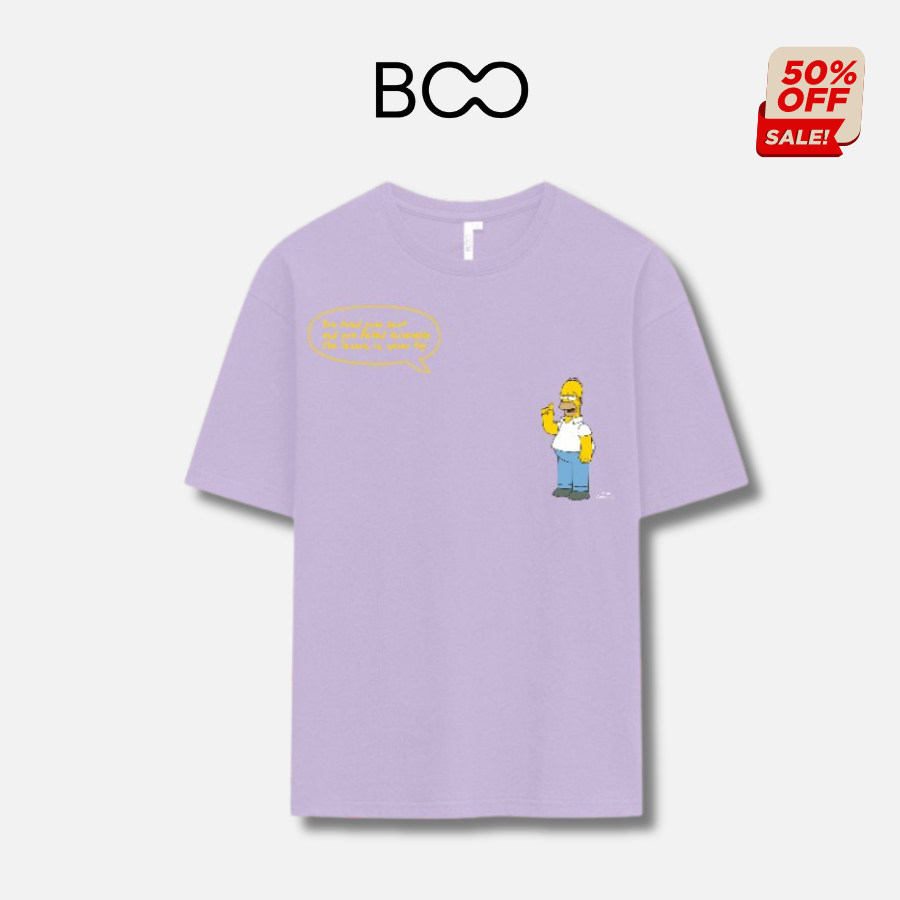 Áo Thun BOO Oversized In Graphic Never Try Homer The Simpsons S24 ...