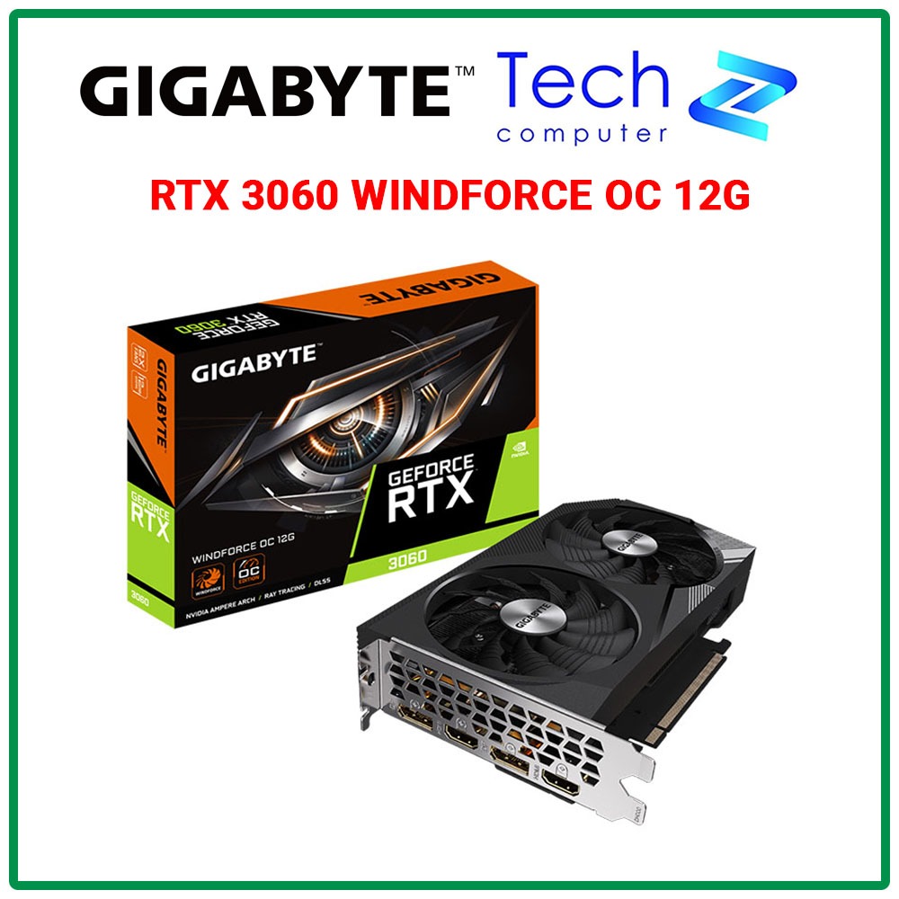 VGA Gigabyte GeForce RTX 3060 WINDFORCE OC 12GB | Shopee Việt Nam