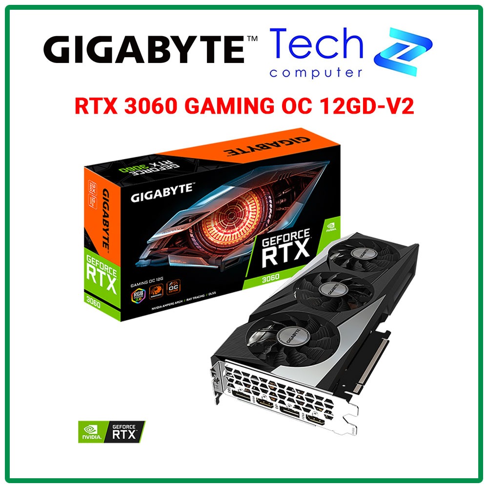 VGA GIGABYTE GeForce RTX 3060 GAMING OC 12G (rev. 2.0) | Shopee Việt Nam