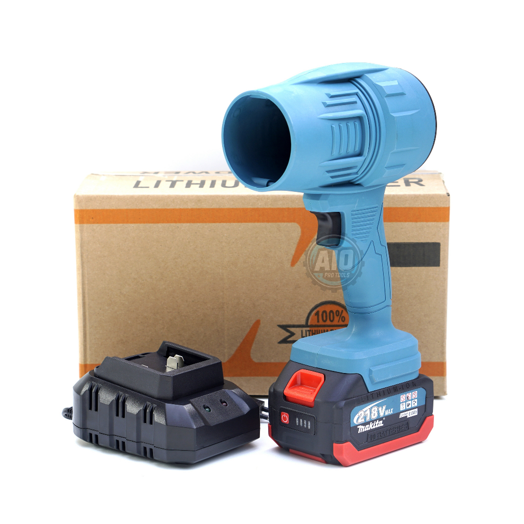 1050W Quạt phản lực Máy thổi bụi Quạt thổi lá Quạt bạo lực cầm tay mini siêu mạnh pin makita phổ ...