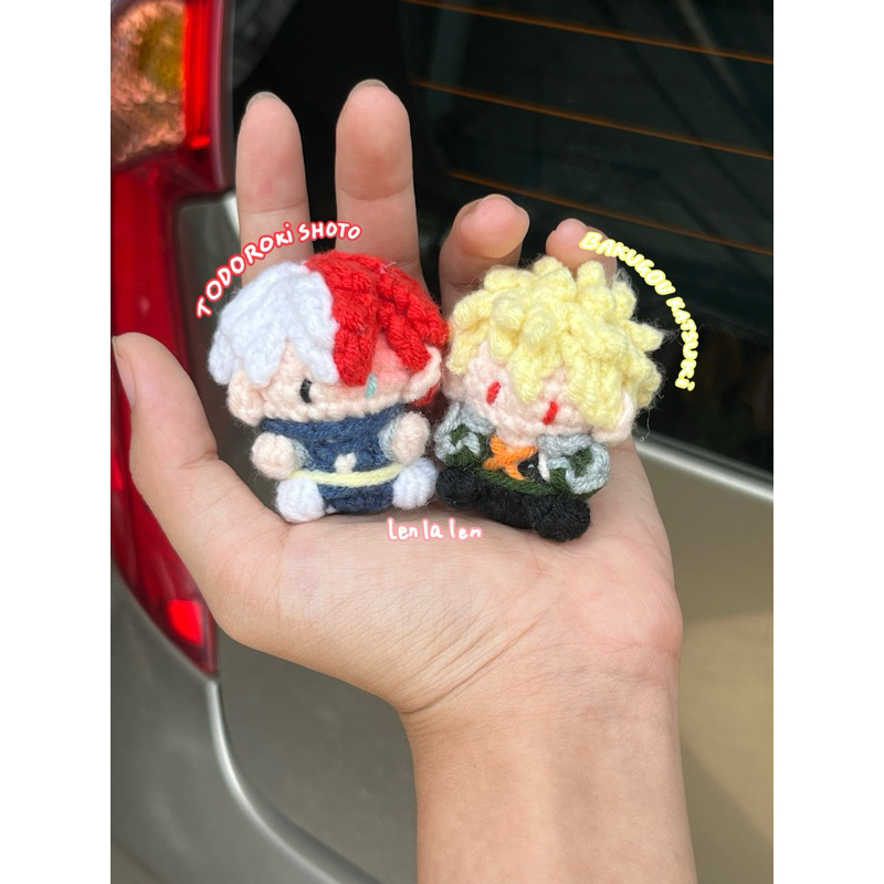 Todoroki Shoto và Bakugou Katsuki len crochet My Hero Academia | Shopee ...