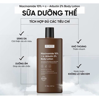 Sữa Dưỡng Thể Dr Ceutics Niacinamide 10% + Alpha-Arbutin 2% Drceutics ...