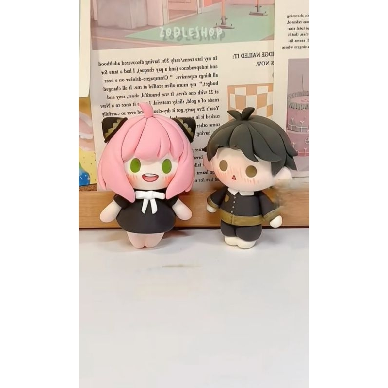 Anya × Damian Desmond mô hình handmade bằng đất sét Nhật (đọc mô tả ...