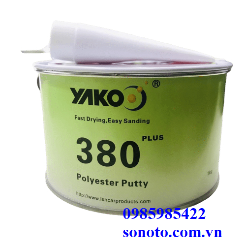 Matit Bả aykoo 380 trét đắp Vichen lon 1kg bột bả nền, bột bả sơn ô tô ...