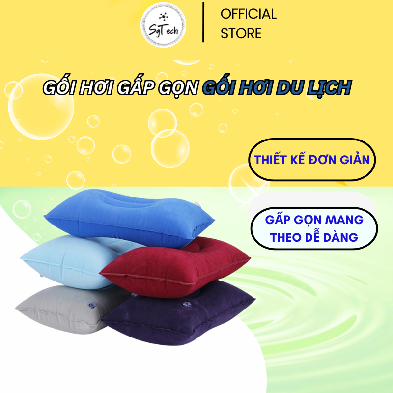 Gối Hơi Gấp Gọn - Gối Hơi Du Lịch, Dã Ngoại Tiện Lợi Cho Dân Văn Phòng ...