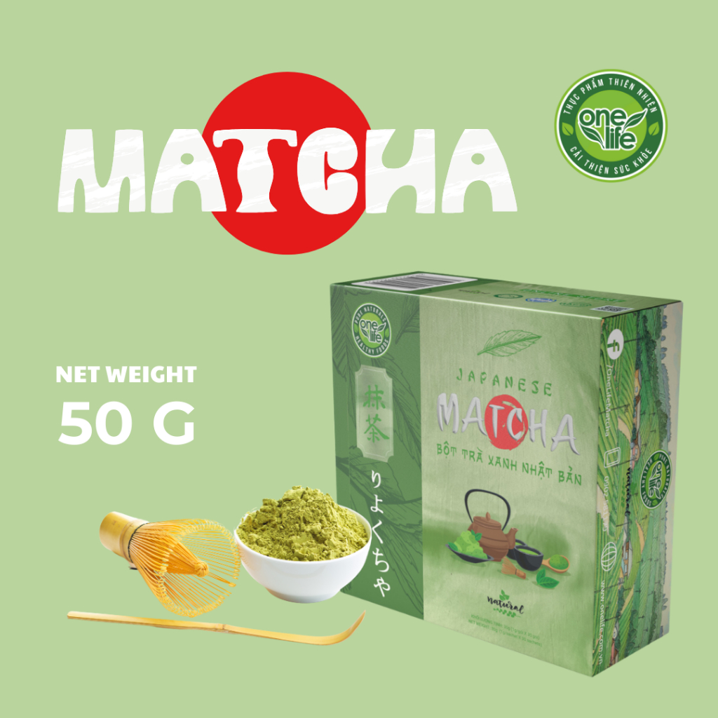 Halal Bột Matcha Trà xanh Nhật Bản ONELIFE nguyên chất không đường ...