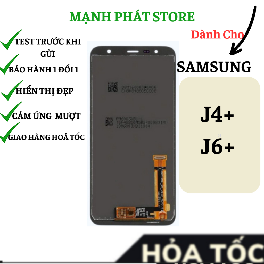Màn Hình SAMSUNG J4+ (PLUS) / J6+ (PLUS) / J4 CORE ZIN (Tặng kèm keo dán và bộ sửa) | Shopee ...