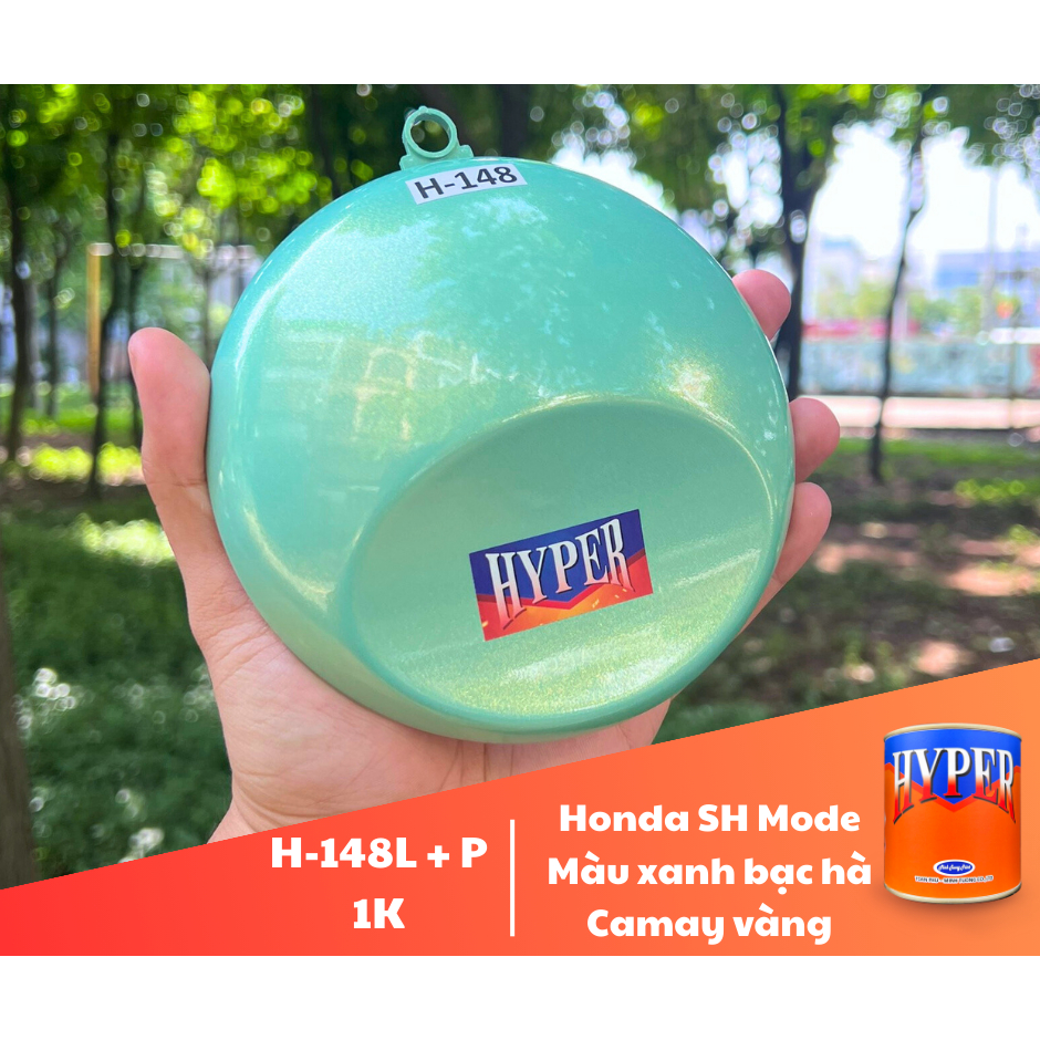 Sơn xe máy HYPER SH Mode màu xanh bạc hà 1K (Code H-148L, H-148P) - 1Lít | Shopee Việt Nam