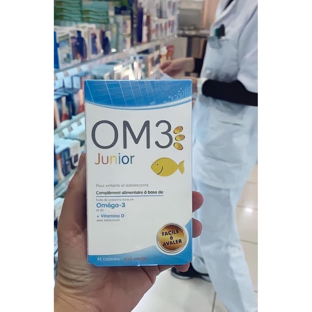 Viên uống omega 3 OM3 junior super diet omega 3 cho trẻ từ 6 đến 15 ...