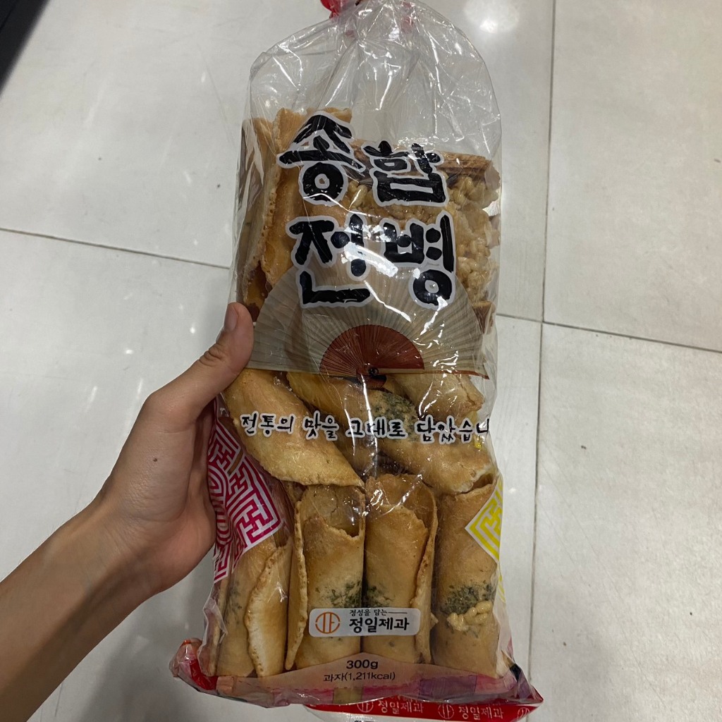 Bánh Quy Giòn Jeonbyeong Tổng Hợp Hàn Quốc Gói 300G /해승식품)종합전병 | Shopee ...