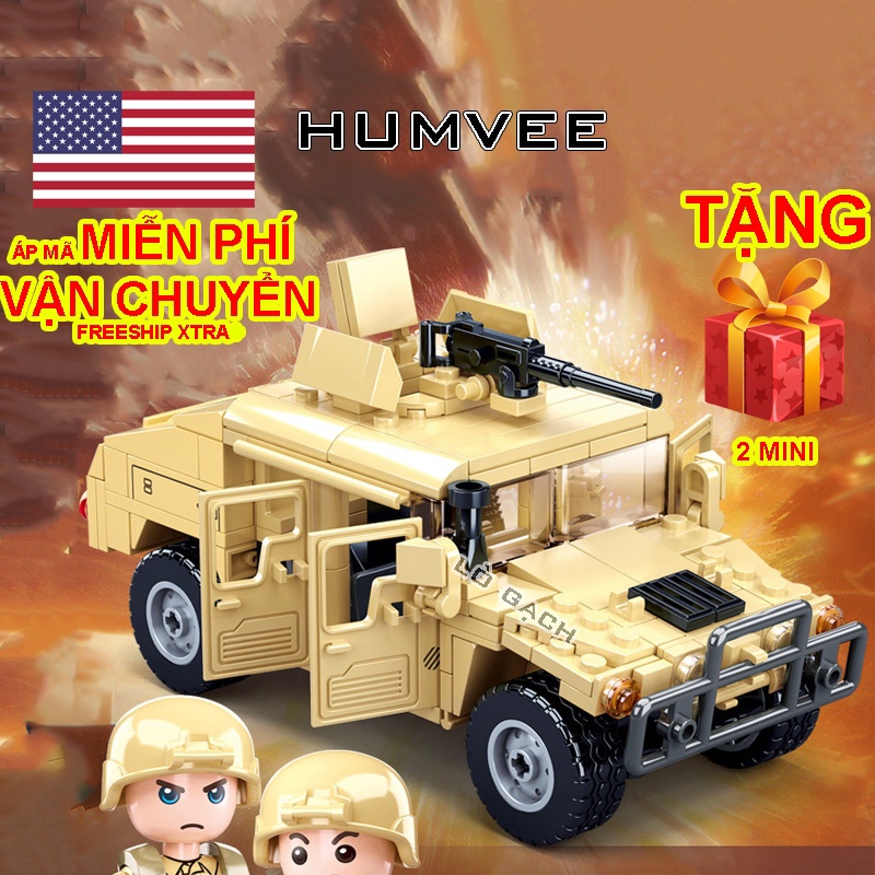 Bộ xếp hình Xe bọc thép Humvee Desert Storm quân đội Mỹ | Shopee Việt Nam