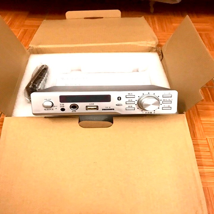 AMPLY MINI 12V 24V YD-Q7 CHUYÊN DÙNG CÂN LOA PHÓNG THANH, LẮP TRÊN Ô TÔ ...