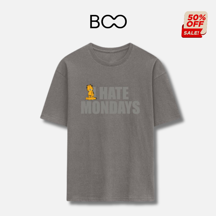 Áo Thun BOO Unisex Regular In Hình Mèo Garfield I Hate Mondays | Shopee ...
