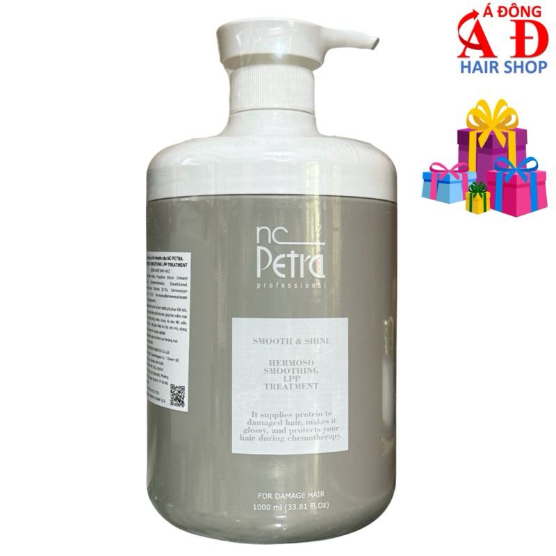 Kem hấp ủ phục hồi tóc hư tổn, khô xơ CN sinh học NC Petra LPP Hermoso Smoothing Treatment ...