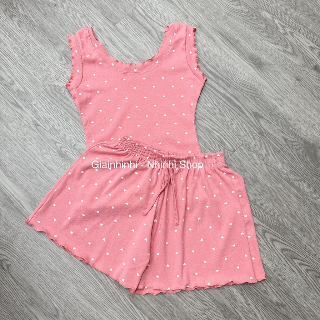 Sét đồ ngủ in hình áo ba lỗ sexxy thun co giãn, Bộ ngủ viền bèo BN0086 - NhiNhi Shop | Shopee ...