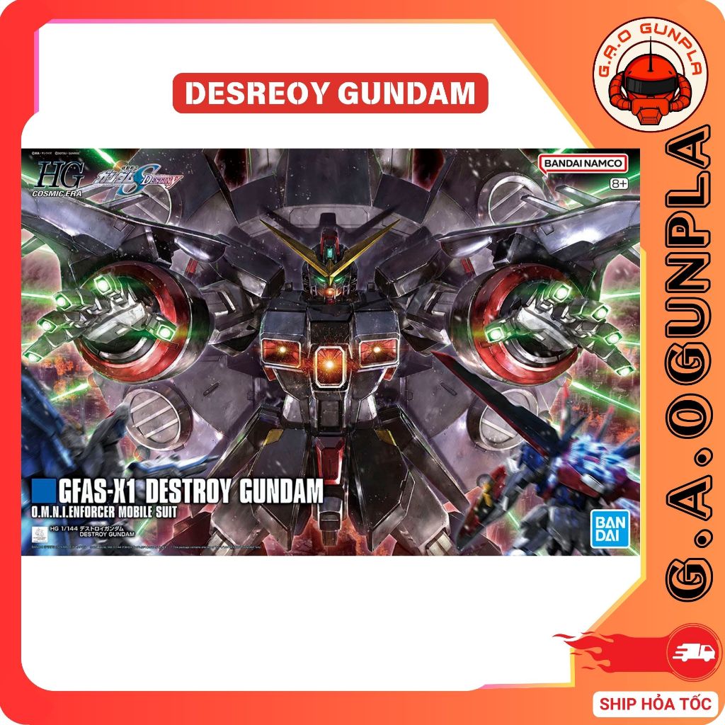 Mô hình lắp ráp Gundam Bandai HG 1/144 Destroy Gundam | Shopee Việt Nam