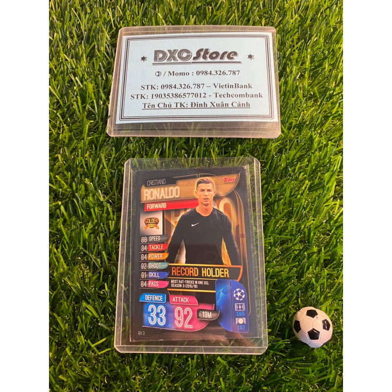[ CHÍNH HÃNG ] - GOLDEN PLAYER - RECORD HOLDER - TOPPS MATCH ATTAX ...