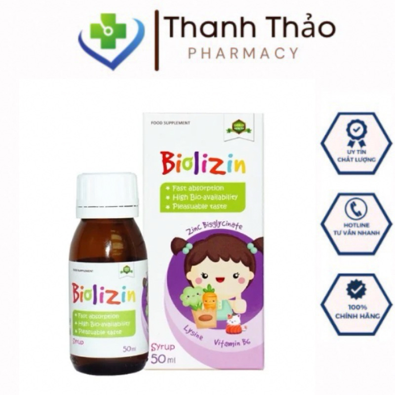 [ Tích điểm ] Kẽm hữu cơ Biolizin Aplicaps by clover 50ml 1 lọ - Thanh ...