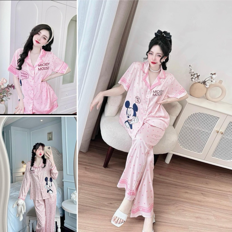 Bộ chuột Hồng 3 dáng lụa xước freezise 40-58kg | Shopee Việt Nam