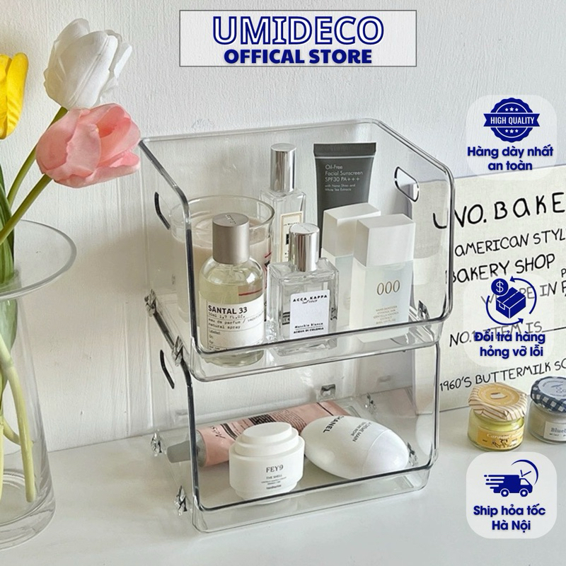 Kệ Mini Trong Suốt Xếp Tầng Đựng Đồ Mỹ Phẩm Đa Năng UMIDECO | Shopee ...
