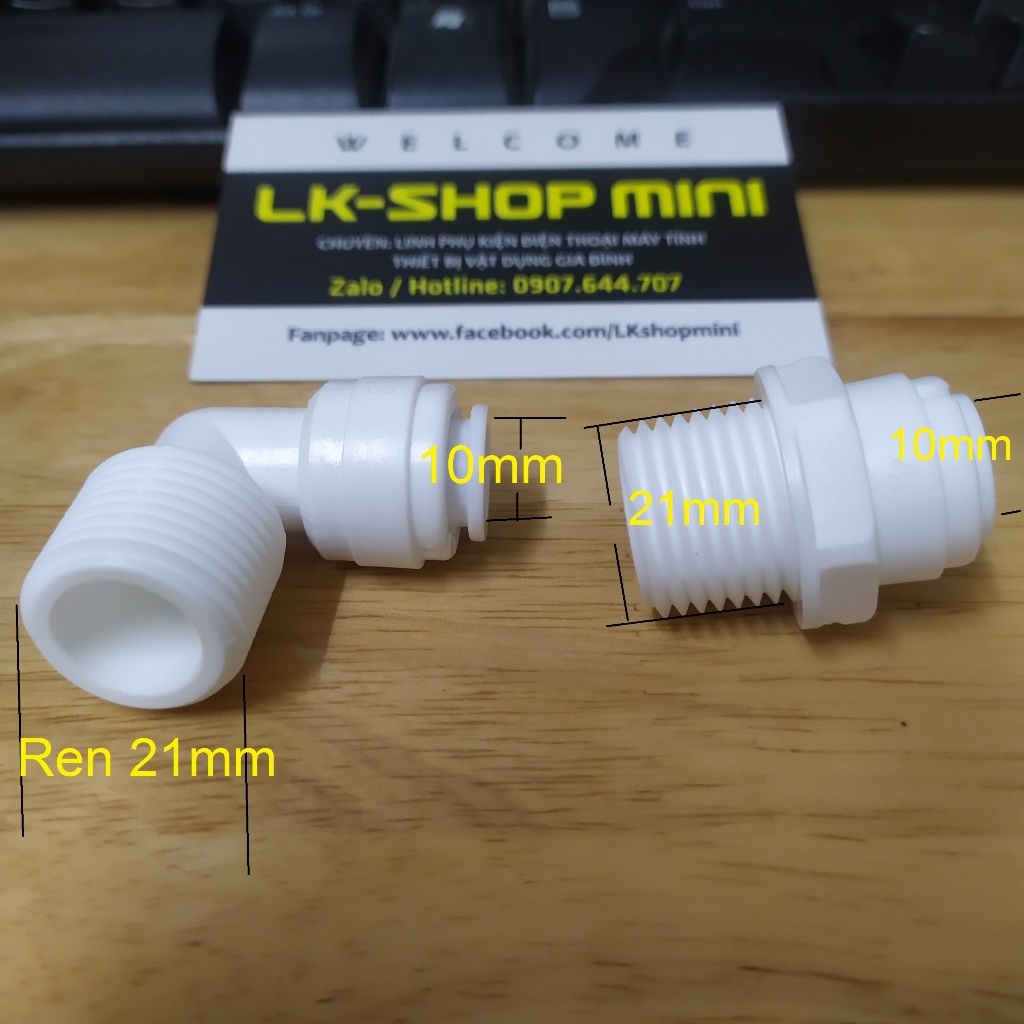 Nối ren 21mm ra ống phi 10mm (nối thẳng / nối co) | Shopee Việt Nam
