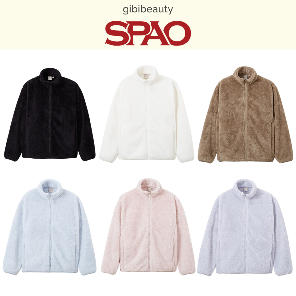 [SPFZD4TU01] Áo lông SPAO Basic Purpleless Zip Up | Shopee Việt Nam