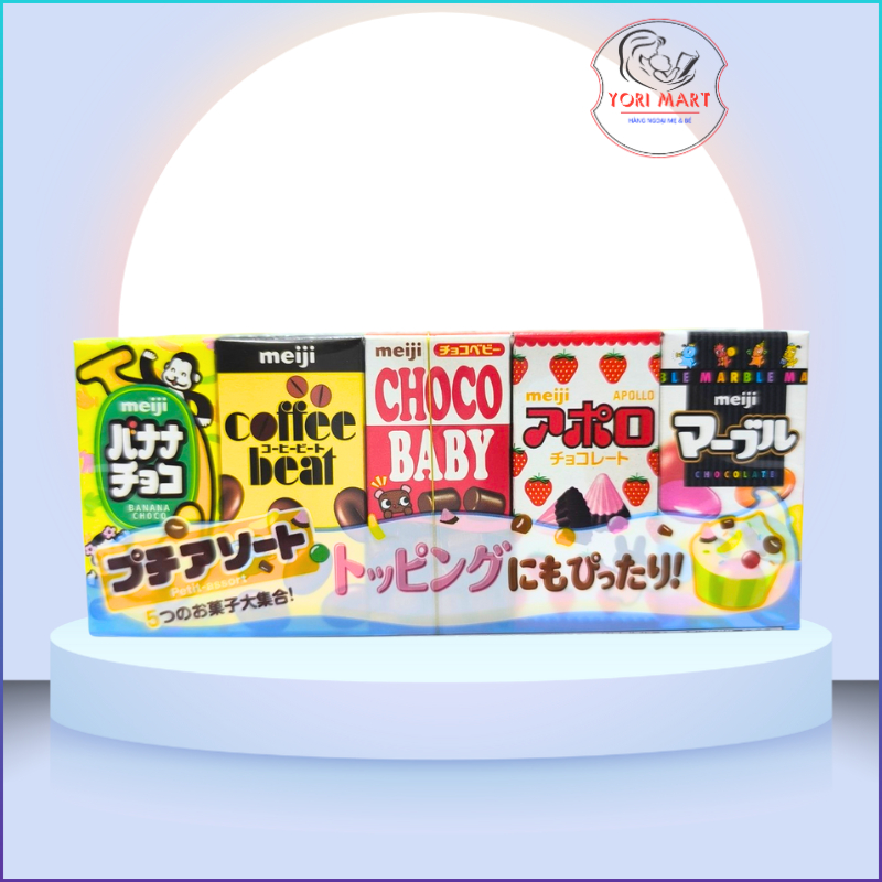[Hỏa Tốc HN] Kẹo Meiji Socola Choco baby Nhật Bản set 5 hộp nhỏ 50gr ...