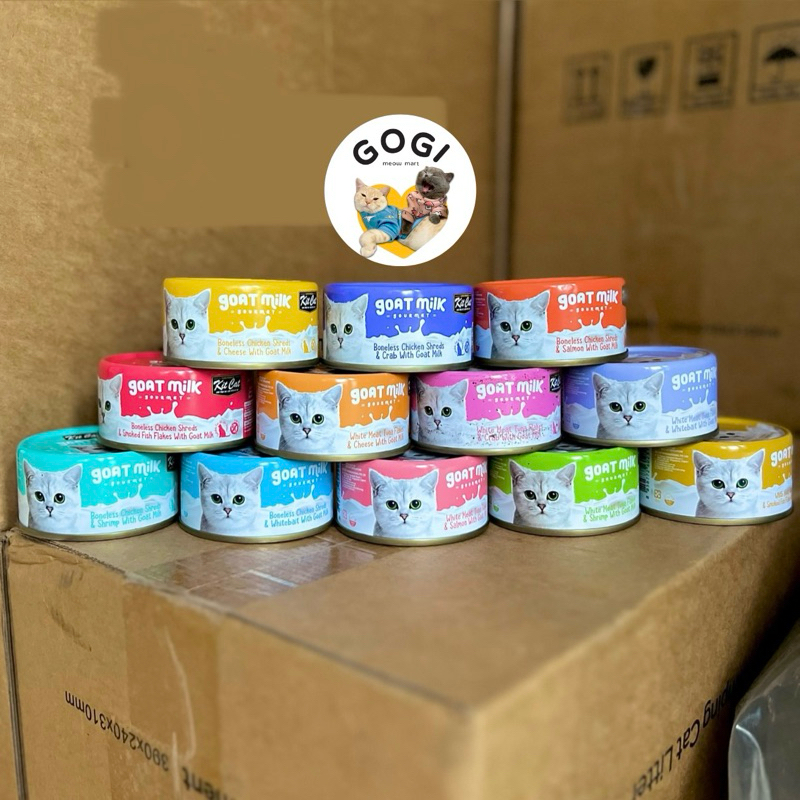 [HOẢ TỐC] Sỉ & Lẻ Pate sữa dê Kit Cat Goat Milk 70g cho mèo - Thức ăn dinh dưỡng thú cưng Gogi ...