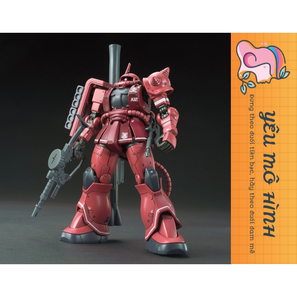 Gundam HG MS-06S Char Zaku II Red Comet Ver. Tặng kèm Base trưng bày | Shopee Việt Nam
