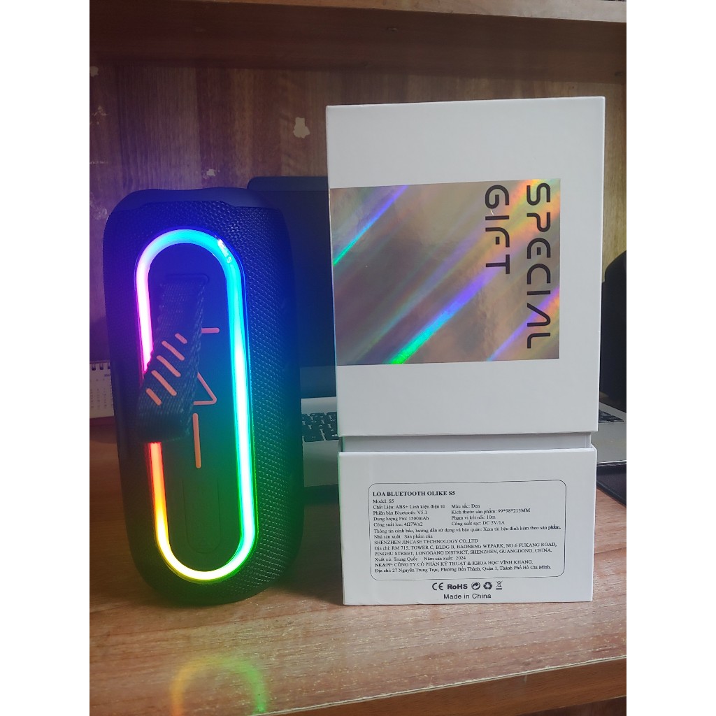 Loa Bluetooth OLIKE S5,BLUETOOTH 5.1 Công suất 15w x2 LOA | Shopee Việt Nam