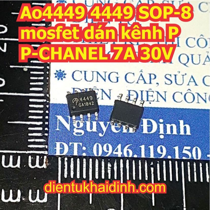 10 con AO4449 4449 SOP-8 mosfet dán kênh P P-CHANEL 7A 30V kde5990 | Shopee Việt Nam