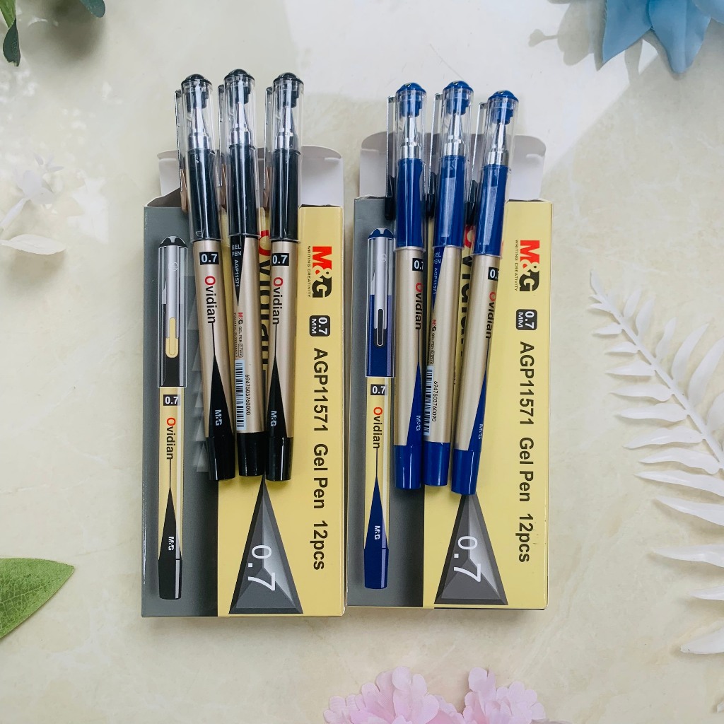 Bút nước MG Ovidian màu xanh, đen - Bút mực nước, bút ký, bút học sinh ...