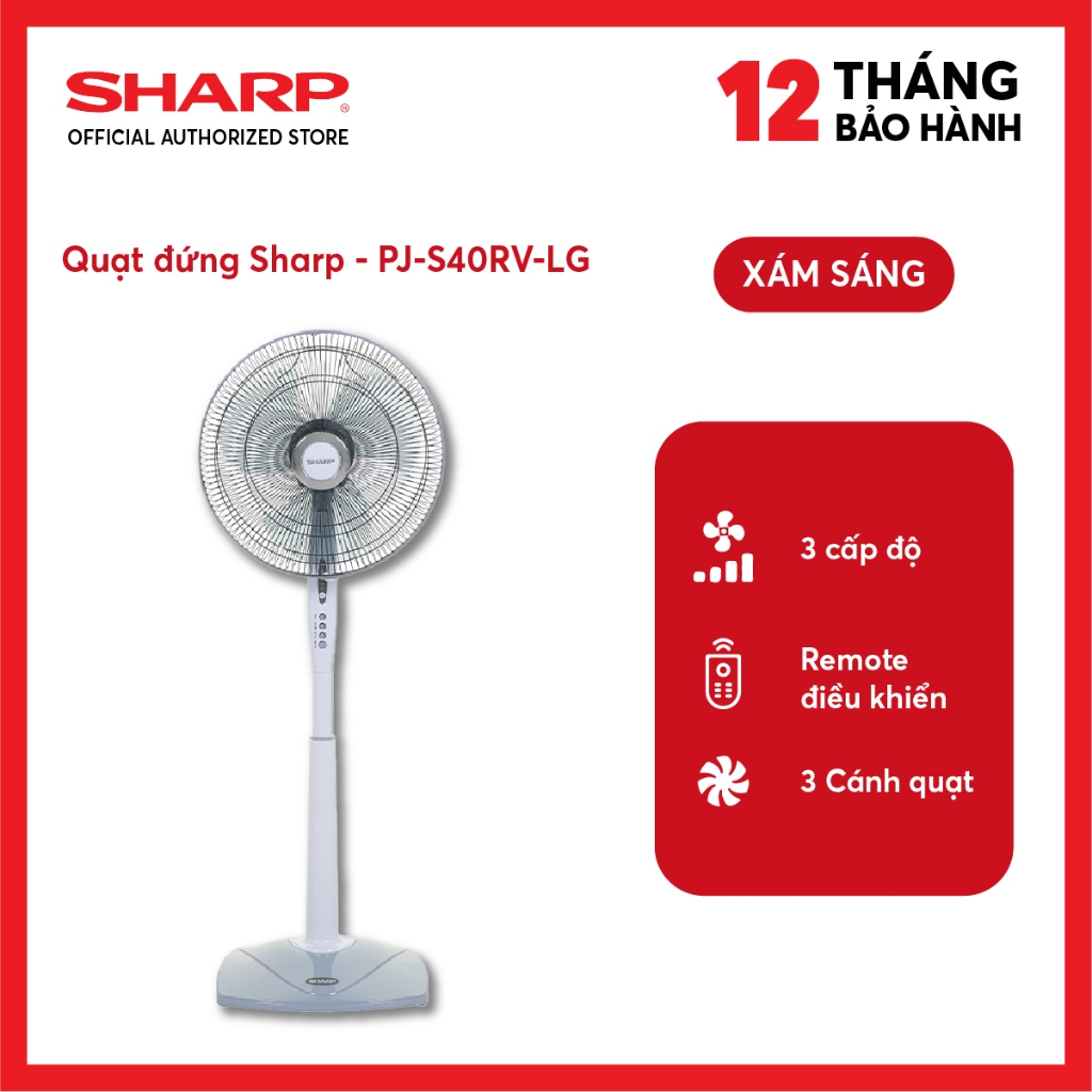Quạt đứng Sharp PJ-S40MV-LG | Shopee Việt Nam