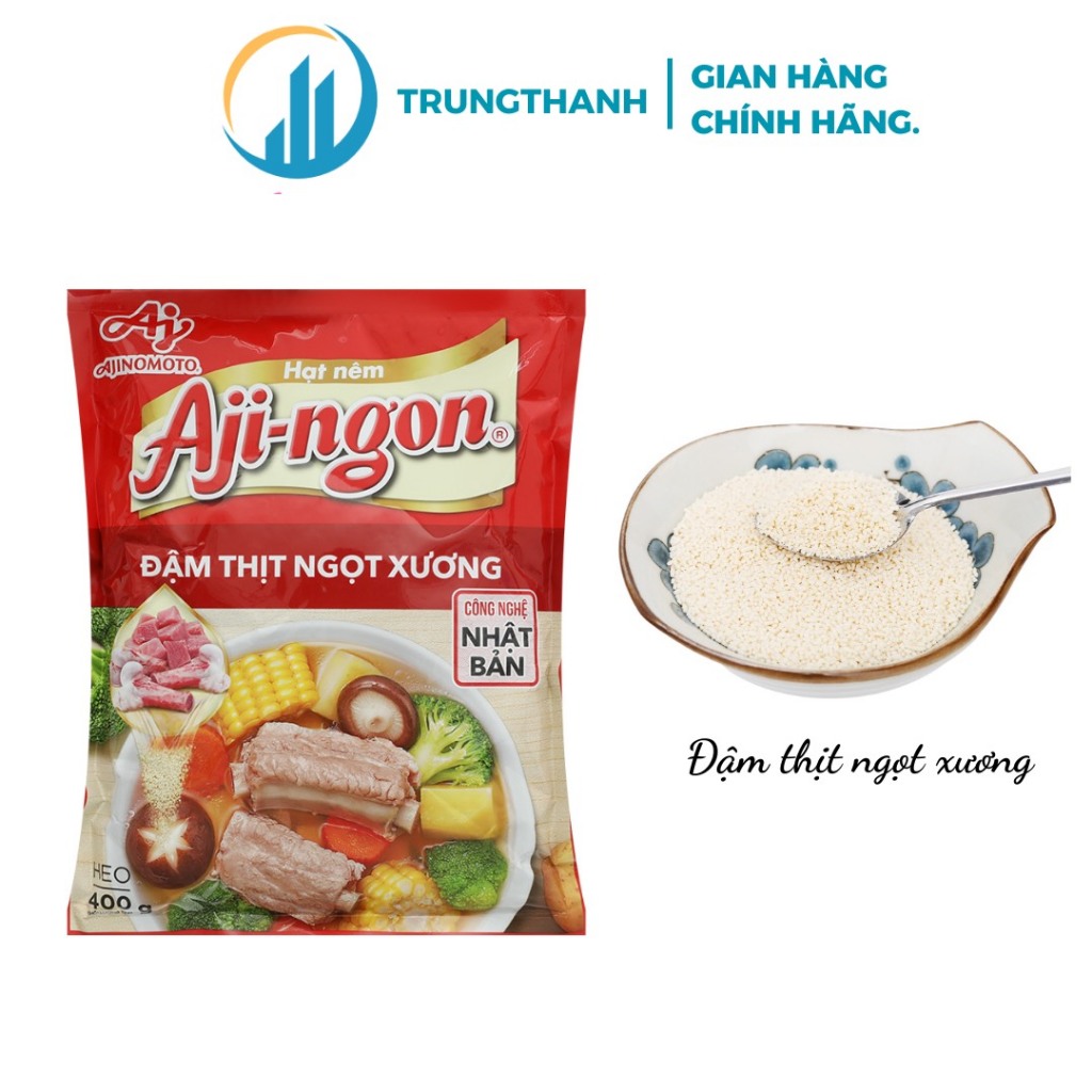 Hạt nêm Ajingon gói 400g, Hạt nêm Ajinomoto đậm thịt ngọt xương gói ...